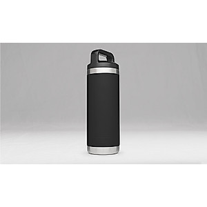 YETI Rambler 18 oz Bottle, Vacuum Insulated, Stainless Steel with TripleHaul Cap, Black