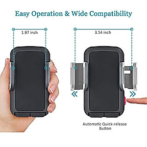 Newward Car Phone Mount, Universal Long Arm Windshield Handsfree Phone Holder for Car Compatible iPhone 14 Pro/13/12/11/Xs/XR/X/8 Plus, Galaxy S20/S10/S9/S9 /Note 10/S8, Huawei and More