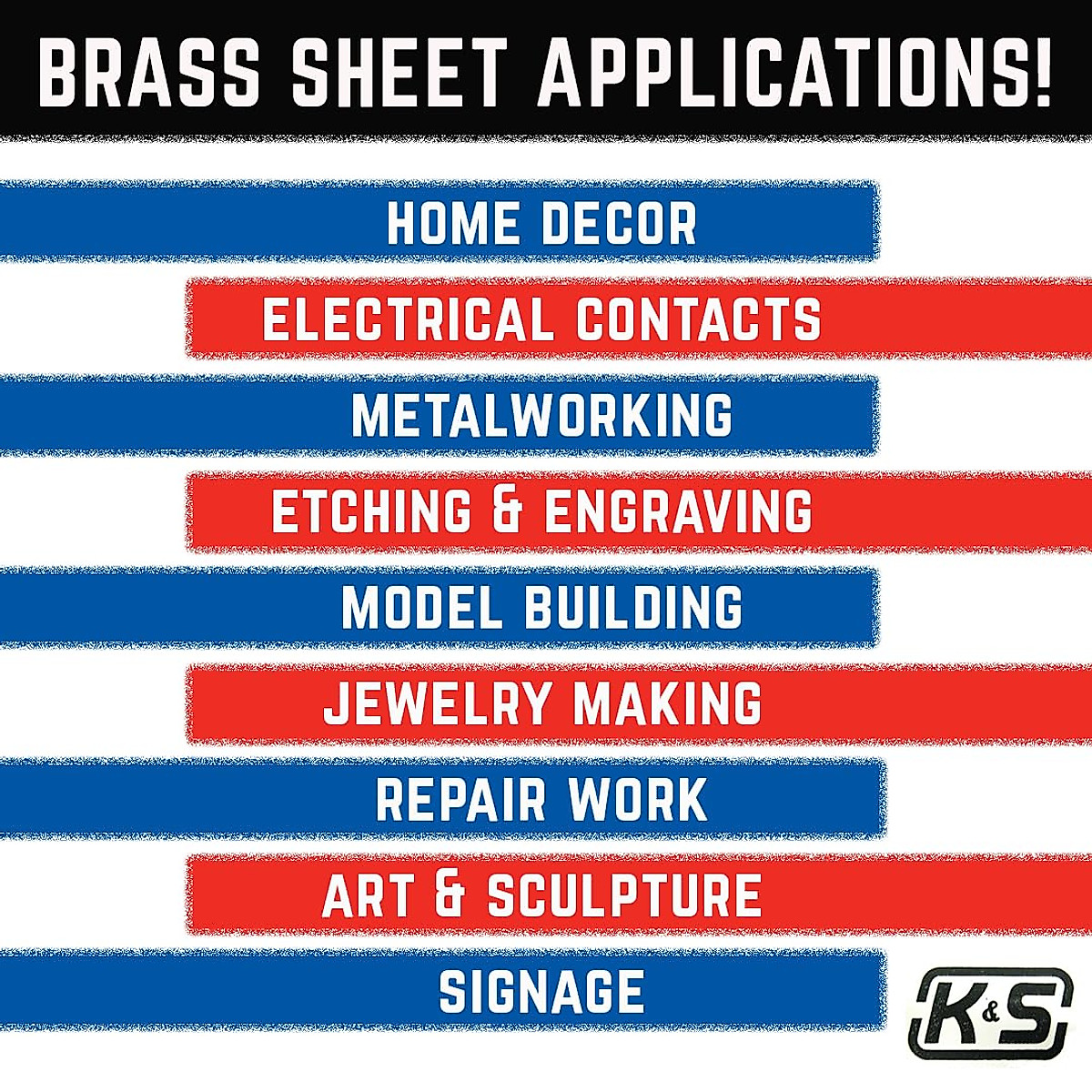 K&S Percision Metals 16408 Brass Sheet Metal Rack, 0.040" Thickness x 6" Width x 12" Length, 18 Gauge, 3 pc, Made in USA