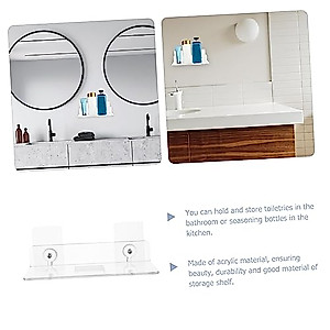 GATHINESS Shelves Wall Shelf Shelves Wall Mount Shelves Storage Mounted Bathroom Holder Storage Shelf l Shaped Shelf Shower Wall Shelf Multifunction Laminated Board Shelf