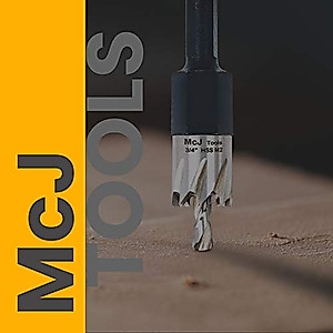 McJ Tools 3/4 Inch HSS M2 Drill Bit Hole Saw for Metal, Steel, Iron, Alloy, Ideal for Electricians, Plumbers, DIYs, Metal Professionals
