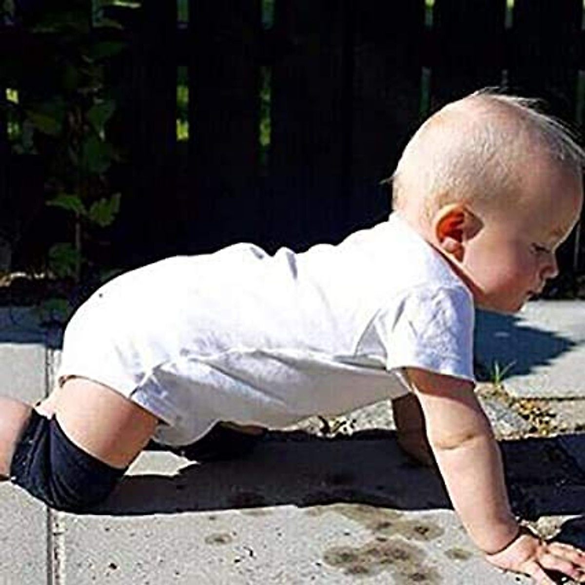 GUAGLL 5 Pairs Baby Knee Pads for Crawling Toddler Leg Warmers Non-slip Elastic Cotton Socks for Crawling 6-24 Months