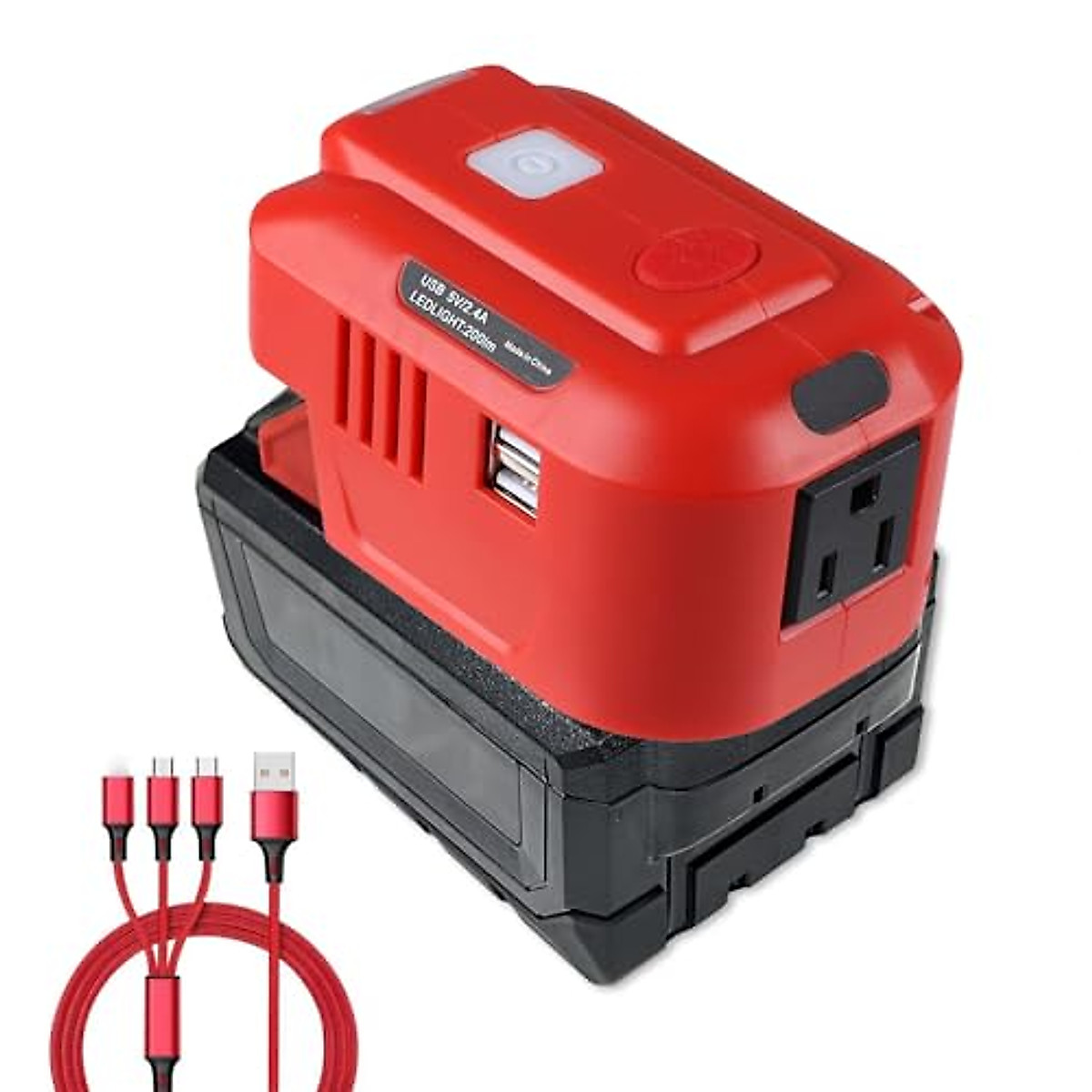 Tool Army Power Inverter for Milwaukee M18 Battery | 150W AC Inverter for Milwaukee Tools | M18 Power Supply for Milwaukee Battery | M18 Inverter for Milwaukee Power Inverter