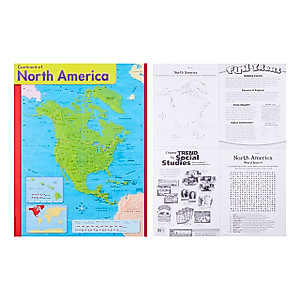 TREND enterprises, Inc. T-38930 Continents Learning Charts Combo Pack, Set of 7