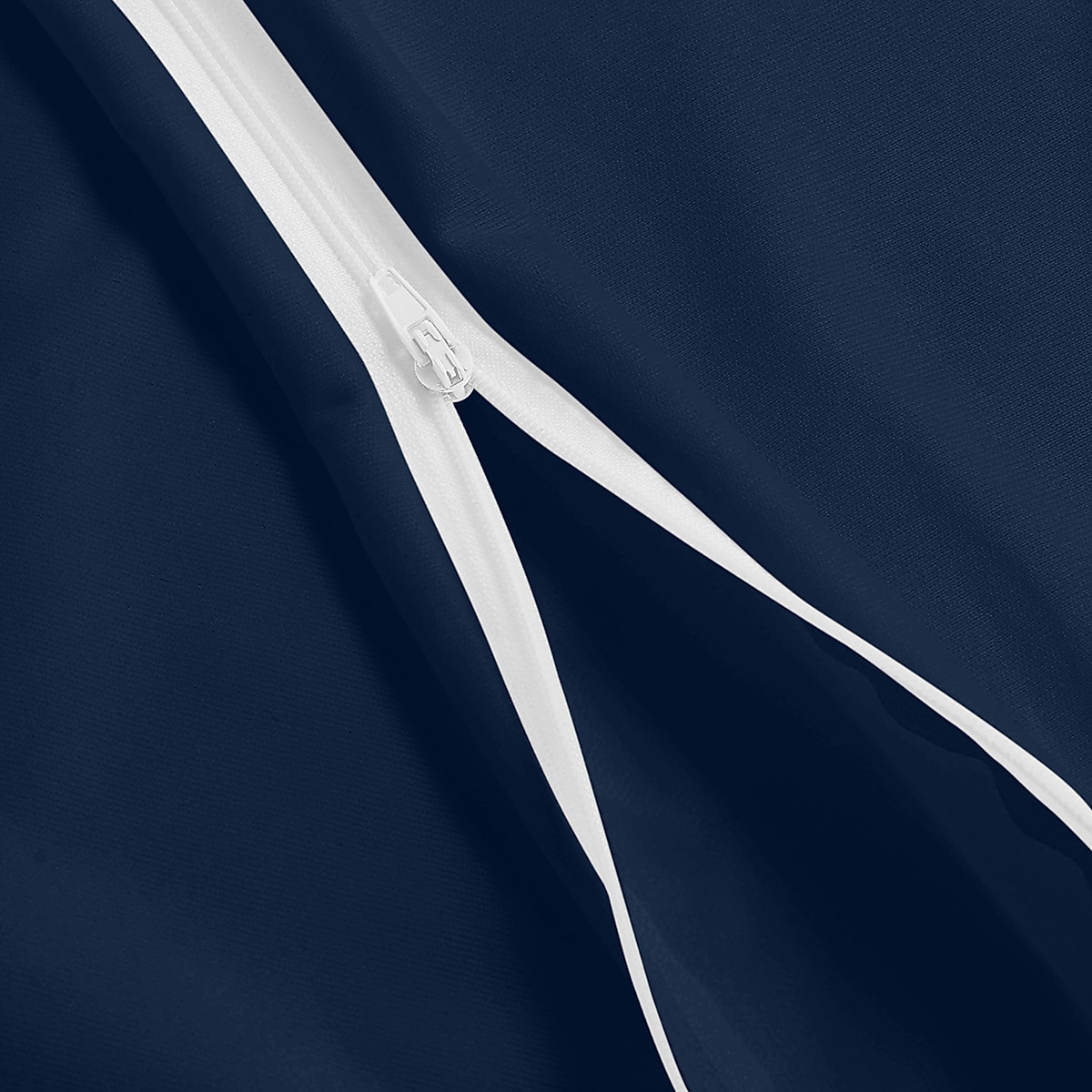 Utopia Bedding Waterproof Pillow Protectors Zippered (2 Pack, Navy) Queen Size, Zippered Pillowcases, Bed Bug Proof Pillow Encasement Covers 20 x 28 Inches