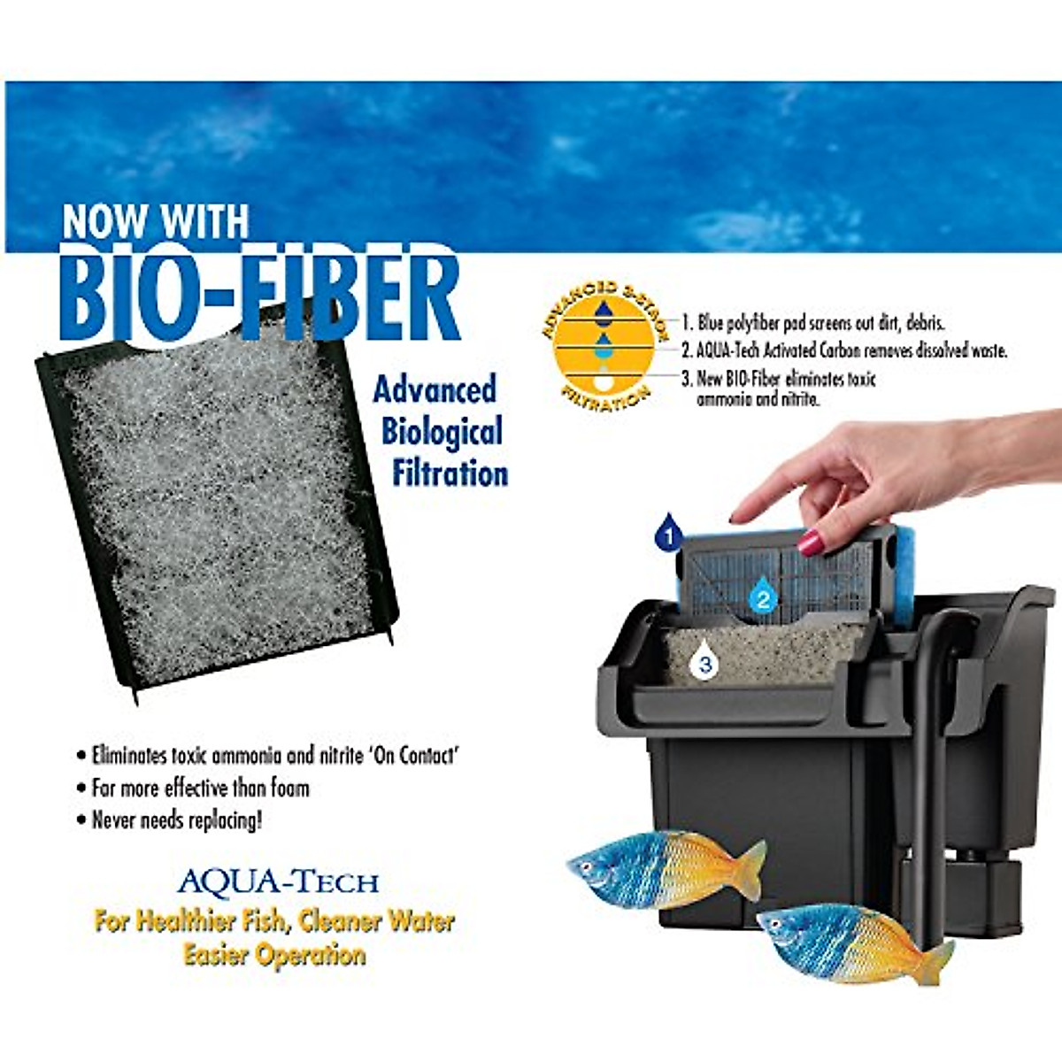 Aqua-Tech Power Aquarium Filter, 5 to 15-Gallon Aquariums