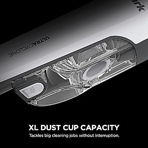 Shark CH963AMZ 2-in-1 Pet Pro Cordless Handheld Vacuum Ultracyclone System, Lightweight and Portable for Car and Home, Rechargeable, Washable Filter, XL Dust Cup, Crevice Tool & Scrubbing Brush, White