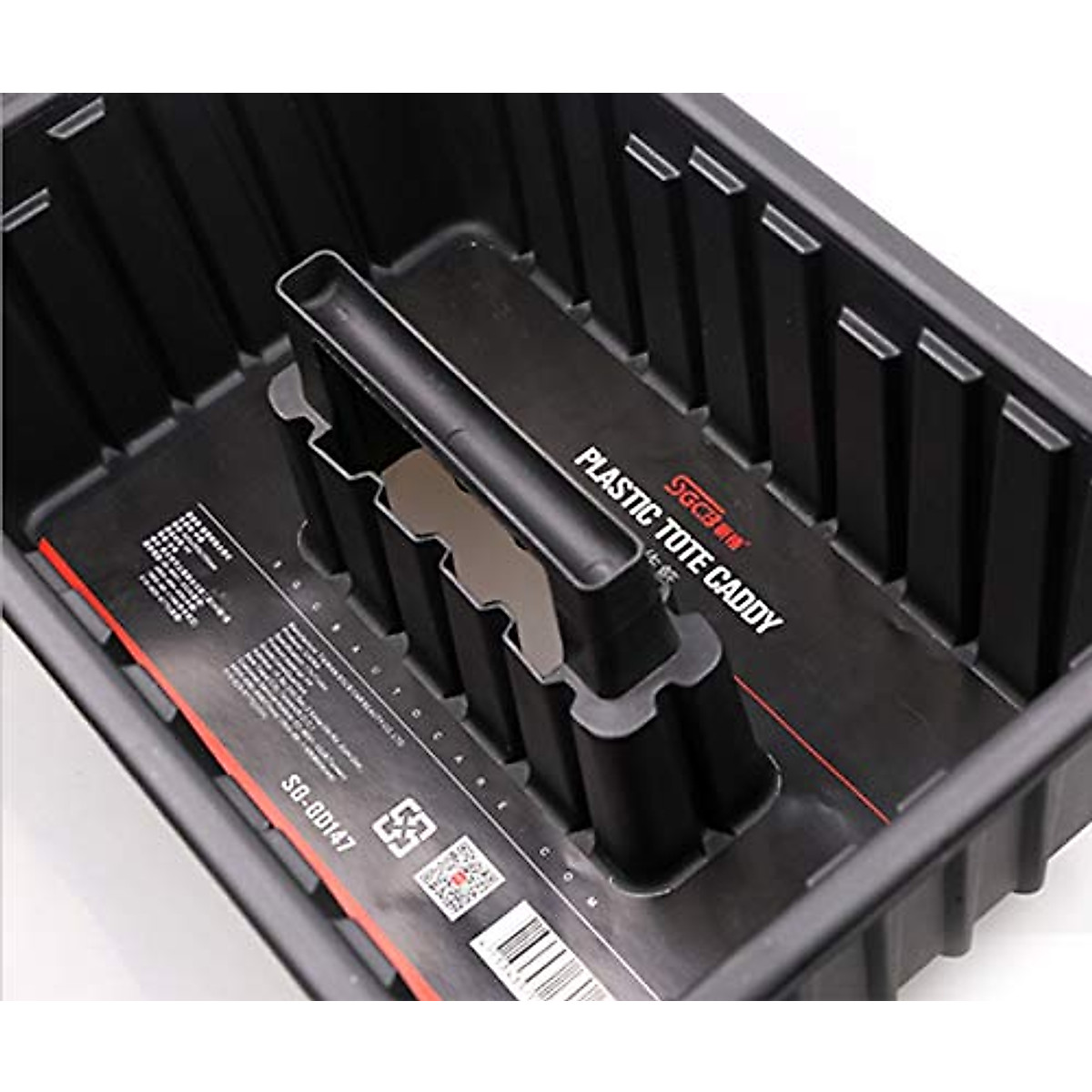 SGCB Deluxe Utility Cleaning Caddy Basket Organizer DIY Divided Plastic Shower Storage Caddy Tote Portable 6 Compartment Bucket Shower Janitorial Caddy Large Capacity For Shower Supplies w/ 6 Dividers