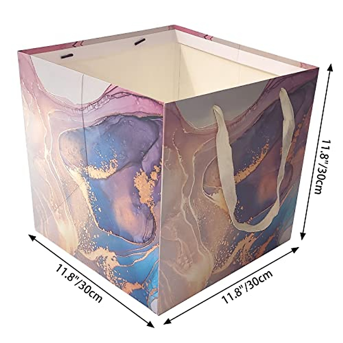 RUIFYRAY Extra Large Gift Bag, 11.8" Square Reusable Big Bag with Handle, for Wedding, Birthday, Presents, Father's Day, Thanksgiving, Christmas, New Year's, Holiday Gifts