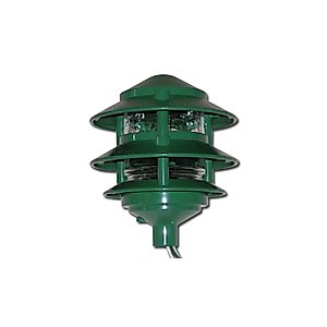 Greenfield Made in USA Weatherproof Path Light - Green, Three Tier