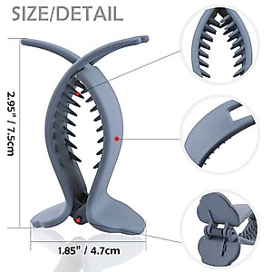 NAIHOD 4 Pack Hair Braiding Tool, Fashion Hair Clip Headdress, Ponytail Maker, Bun Shapers and Braid Accessories for Hairstyling