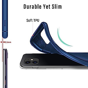 Arseaiy Case for Oppo Find X3/X3 Pro Phone Case Cover with Kickstand Carbon Fiber Silicone Bracket Phone Holder Shockproof Bumper Slim Fit Telephone Shell Blue