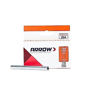 Arrow Heavy Duty T25 Round Crown Staples for Cable and Low Voltage Wiring, 1100 Pack, Leg Length 3/8 Inch, Crown Size 5/16 Inch