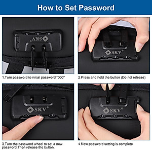 VALUEQLO Anti Theft Sling Bag, Waterproof Sling Crossbody Backpack Chest Bag with USB Charging Port, Casual Daypack Shoulder Bag for Men Women, Black