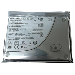 Intel DC S3500 Series 1.6TB 2.5-inch 7mm SATA III MLC (6.0Gb/s) Internal Solid State Drive (SSD) SSDSC2BB016T4P / (HP # 757338-001 / VK1600GECVP) - New OEM w/ 5 Years Warranty