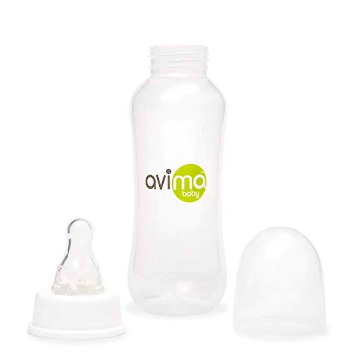 Avima 10 oz Anti Colic Baby Bottles, BPA Free, Standard Neck with Medium Flow Nipples (Set of 8)