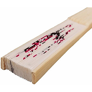 VANVENE 20 pcs Delicate Cherry Blossom Design Silk Folding Hand Fan Wedding Favors Gifts Japanese Party