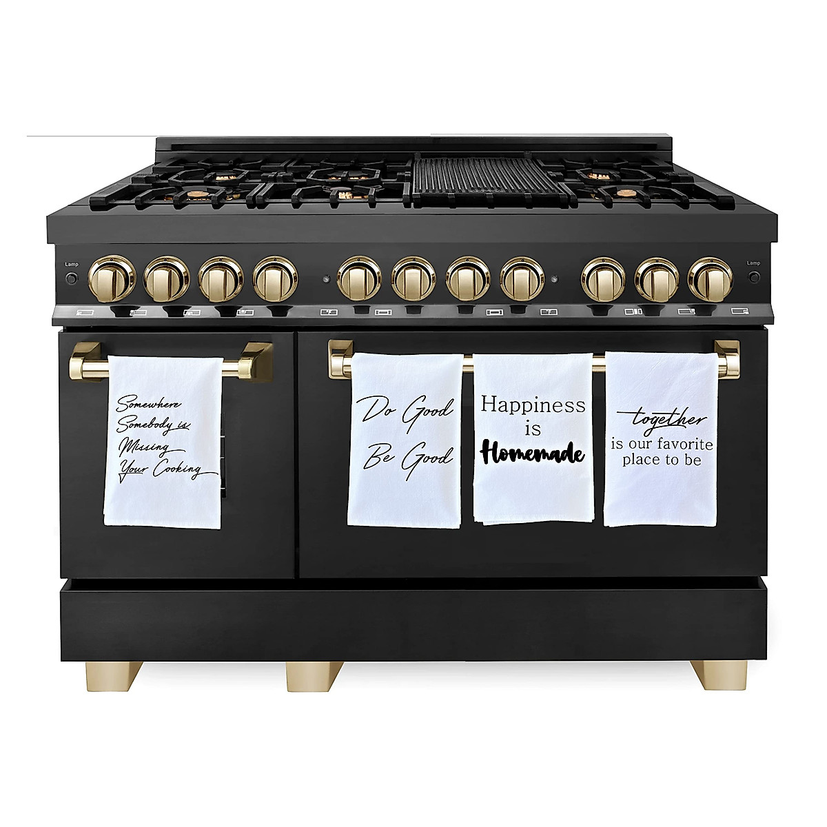 Happymade Fall Dish Towels for Kitchen 4 Pack Black and White Kitchen Towels Kitchen Towels Decorative Set |25x25in Fall Kitchen Towels | Farmhouse Kitchen Towels | Tea Towels for Kitchen