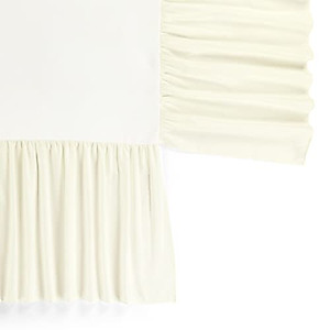 Lush Decor Ruffle Crib Skirt, 16" Drop, Ivory