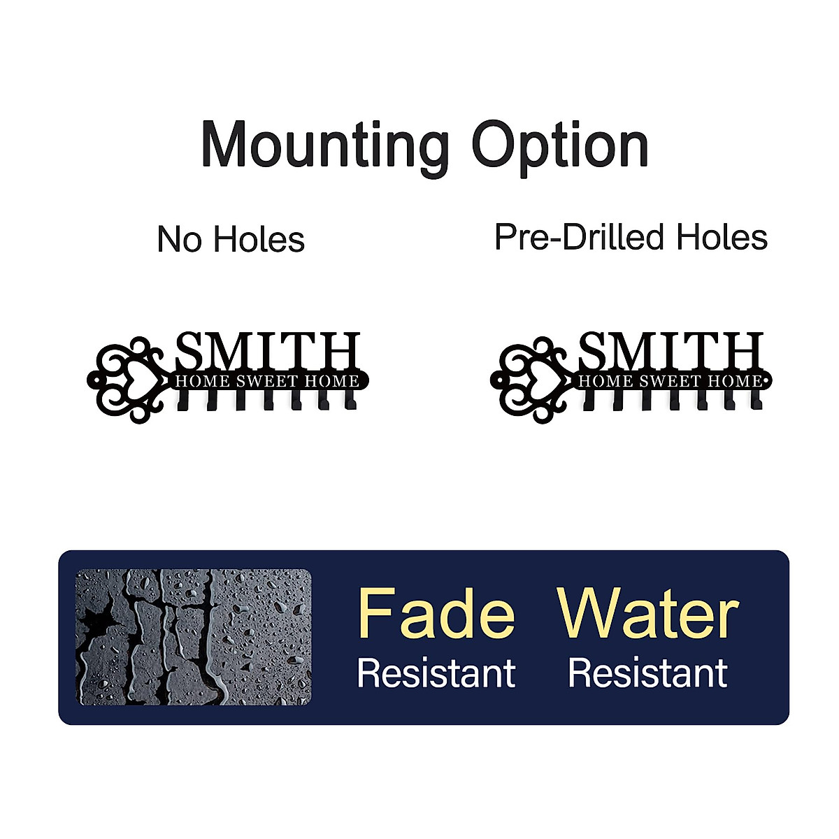 Personalized Key Holder Wall Mount, Customized Key Holder for Wall, Custom Keys Holder on Wall, Personalized Wall Mounted Key Holder Hooks Organizer Rack, Custom Key Rack