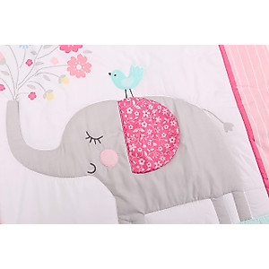 DMZVEIDA The Latest 3-Piece Set of Crib Products Baby Bedding Set:Baby Comforter Baby Quilt,Baby Fitted Sheet,Baby Pillowcase,Soft Skin Friendly Cotton Fabric,for Girls Boys.(352)