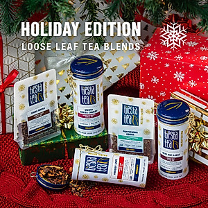 Tiesta Tea - Cozy Peppermint Cocoa | Loose Leaf | Chocolate Peppermint Herbal Tea | Premium Non-Caffeinated Holiday Blend | Make Hot or Iced & Up to 25 Cups | 1.5oz Resealable Pouch