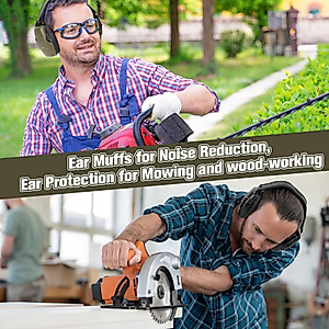 GUCHO 34 dB NRR Noise Reduction Safety Shooting Ear Muffs,Hearing Protection Ear Muffs,Shooting Range Ear Protection for Hunting Mowing