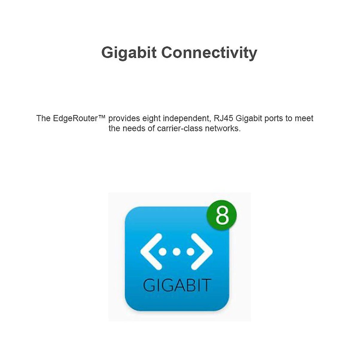 EdgeRouter 8 ER-8 8-Port Router Gigabit Advanced Network 2 Million pps