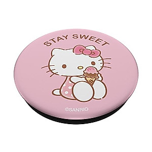 Hello Kitty with Ice Cream Pink Stay Sweet PopSockets Standard PopGrip