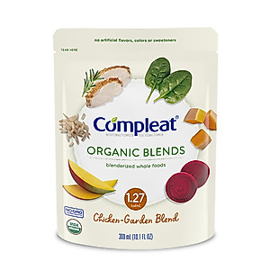 Compleat Organic Blends Chicken-Garden, 10.1 fl oz Pouch, 24 Count
