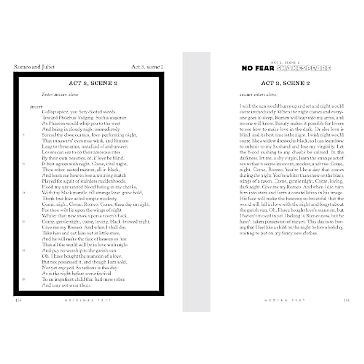 Romeo and Juliet: No Fear Shakespeare Side-by-Side Plain English