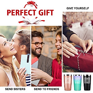 PERFECCAL Gifts for Coworker - 20 Oz Insulated Tumbler, Going Away Gift Farewell Gift, Leaving Cup for Colleague Boss Co-worker Friends (rose gold)