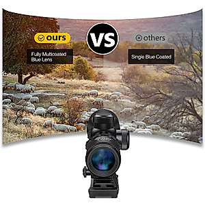 CVLIFE 3-9x40 Optics R4 Reticle Crosshair Scope with 20mm Free Mounts