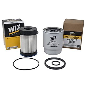 Buyer$ Lair Kit for Dodge Ram 6.7L Diesel Cummins Fuel Filter & Fuel/Water Seperator Set Wix WF10112 & WF10255NP for 2013-2018 Models 2500/3500/4500/5500