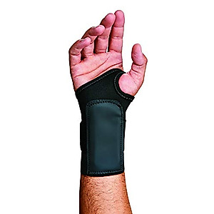Ergodyne 70006 ProFlex 4000 Single Strap Wrist Support, Black - Large, Right Hand