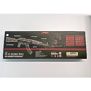 ROKR 3D Puzzles for Adults, Wooden 3D Puzzle Model AK47 Rubber Bands Gun Toys Building Kits, DIY Wood Crafts Cool Toy Hobbies for Men Women, Creative Assembly Gifts