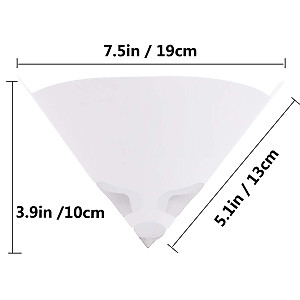 Terberl 100 Pack 100 Micron Paint Cone Paint Strainers, 100 Micron Paint Filter Paint Filter Cone with Fine Nylon Mesh - Automotive, Spray Guns, Arts & Crafts, Hobby & Painting Projects