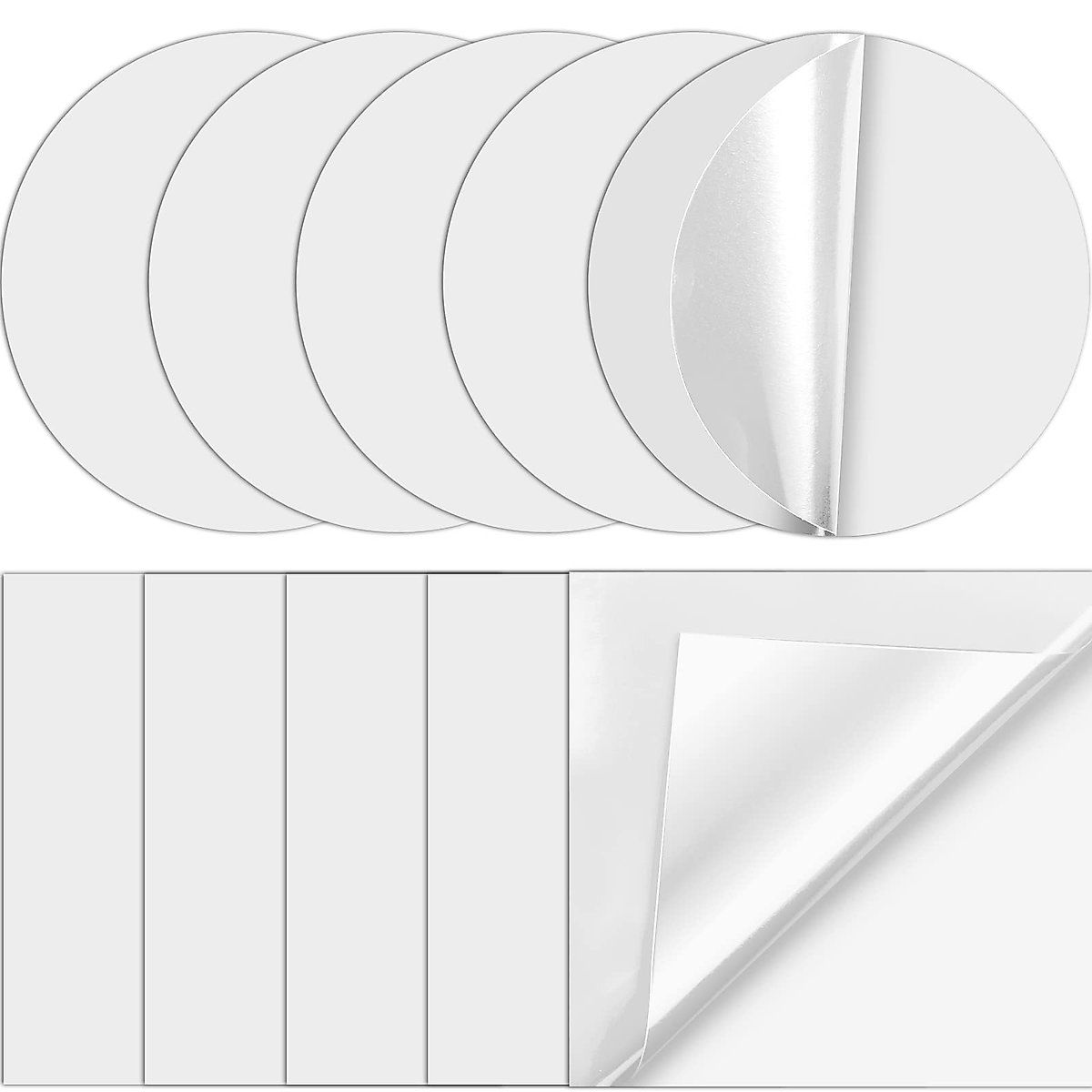 Outus 10 Pieces Pool Patch Repair Kit PVC Inflatable Pool Float Patches for Above Ground Pools Blow up Pool Liner Patch Kit for Pool Toy Inflatable Swimming Pool Products (Clear)