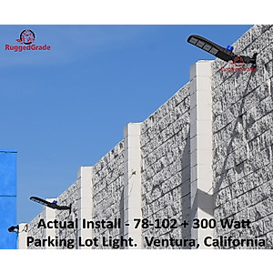 Wall Bracket for Slip Fit Lights (Wall Bracket to Slip Fit Mount (2 3/8inch) – 90 Degree Angle) –Tenon Adapter- Parking Lot Light Wall Bracket – Flood Light Wall Bracket