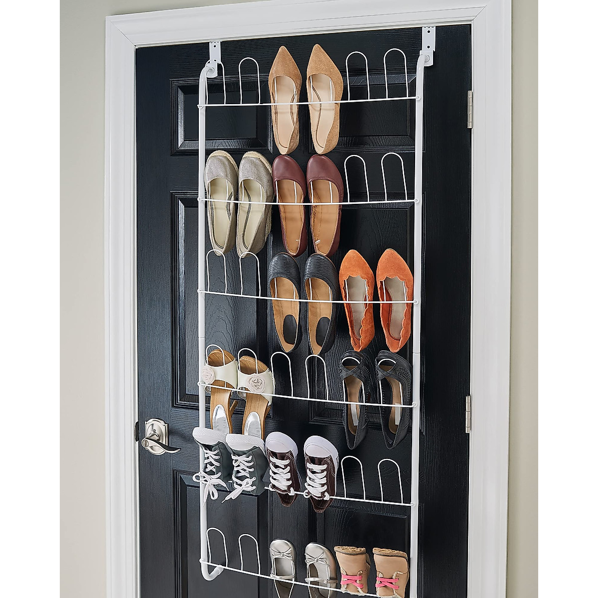 ClosetMaid 8040 18-Pair Over-the-Door Shoe Rack