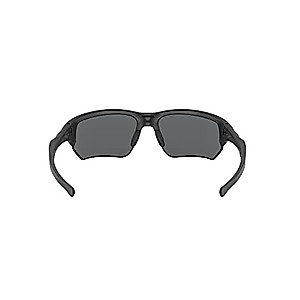 Oakley Men's OO9363 Flak Beta Rectangular Sunglasses, Matte Black/Grey, 64 mm