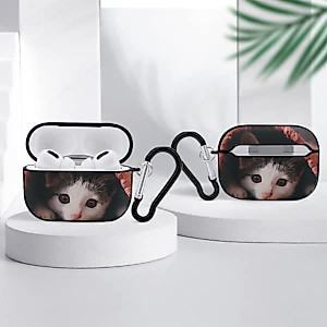 Custom Air-Pods Case Personalized Photo Logo Name Hard Case Cover for Airpods Pro with Portable Keychain Airpod Protective Accessories Gift for Men Women Gold Border