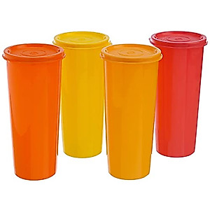 Tupperware 16 oz Tumbler Set of 4 in Tropical Water