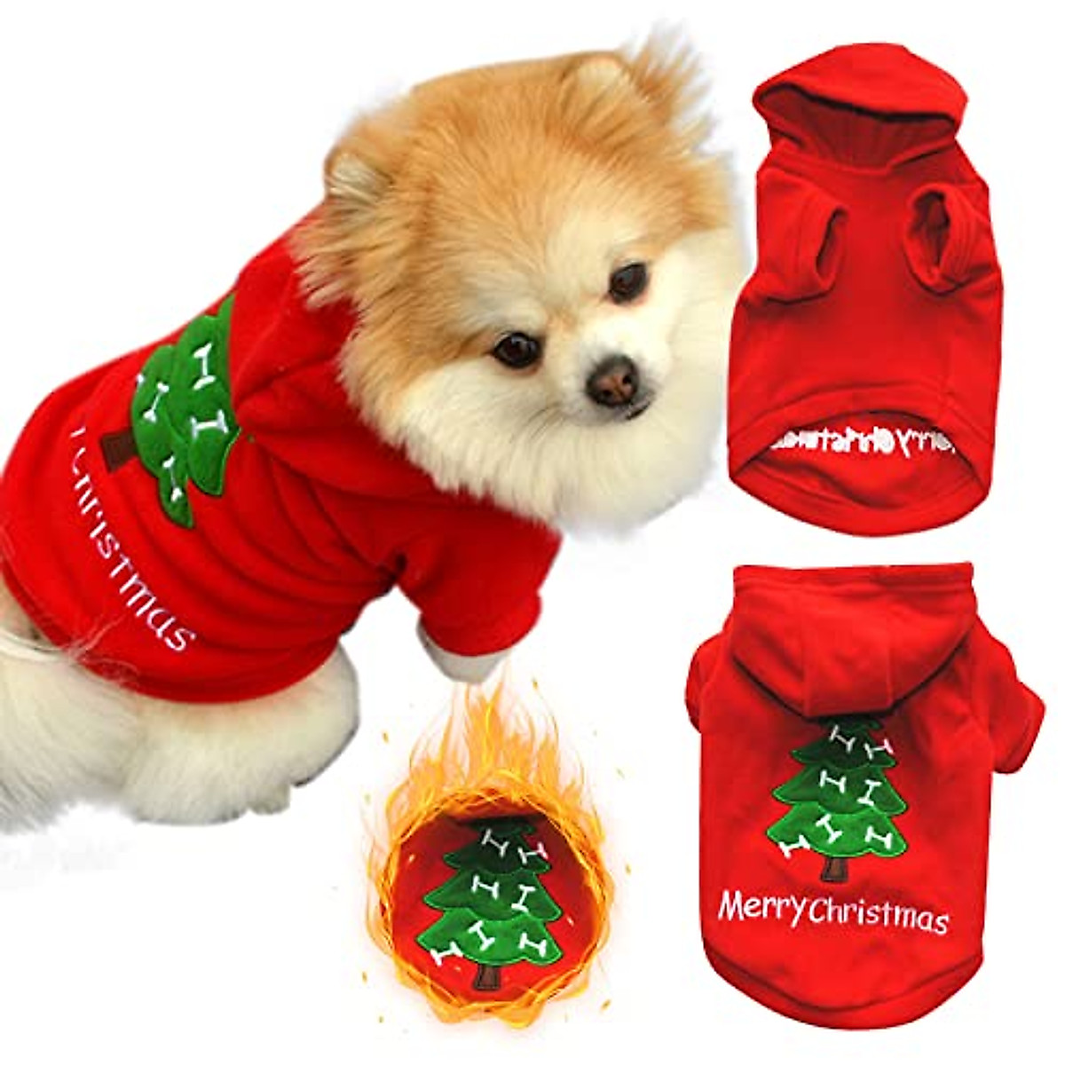 Pet Clothes for Small Dogs Male Designer Look Christmas GOG Sweater Holiday Puppy Costume Pet Warm Dog Clothes Orchard Small Sweater Puppy Small Pet