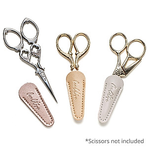 Beaditive Embroidery Scissors Sheath (3-Piece Set) Metal | Gold, Silver, Copper