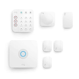 Certified Refurbished Ring Alarm 7-piece kit (2nd Gen) – home security system with optional 24/7 professional monitoring – Works with Alexa