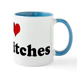 CafePress I Love Bad Bitches Mug Ceramic Coffee Mug, Tea Cup 11 oz