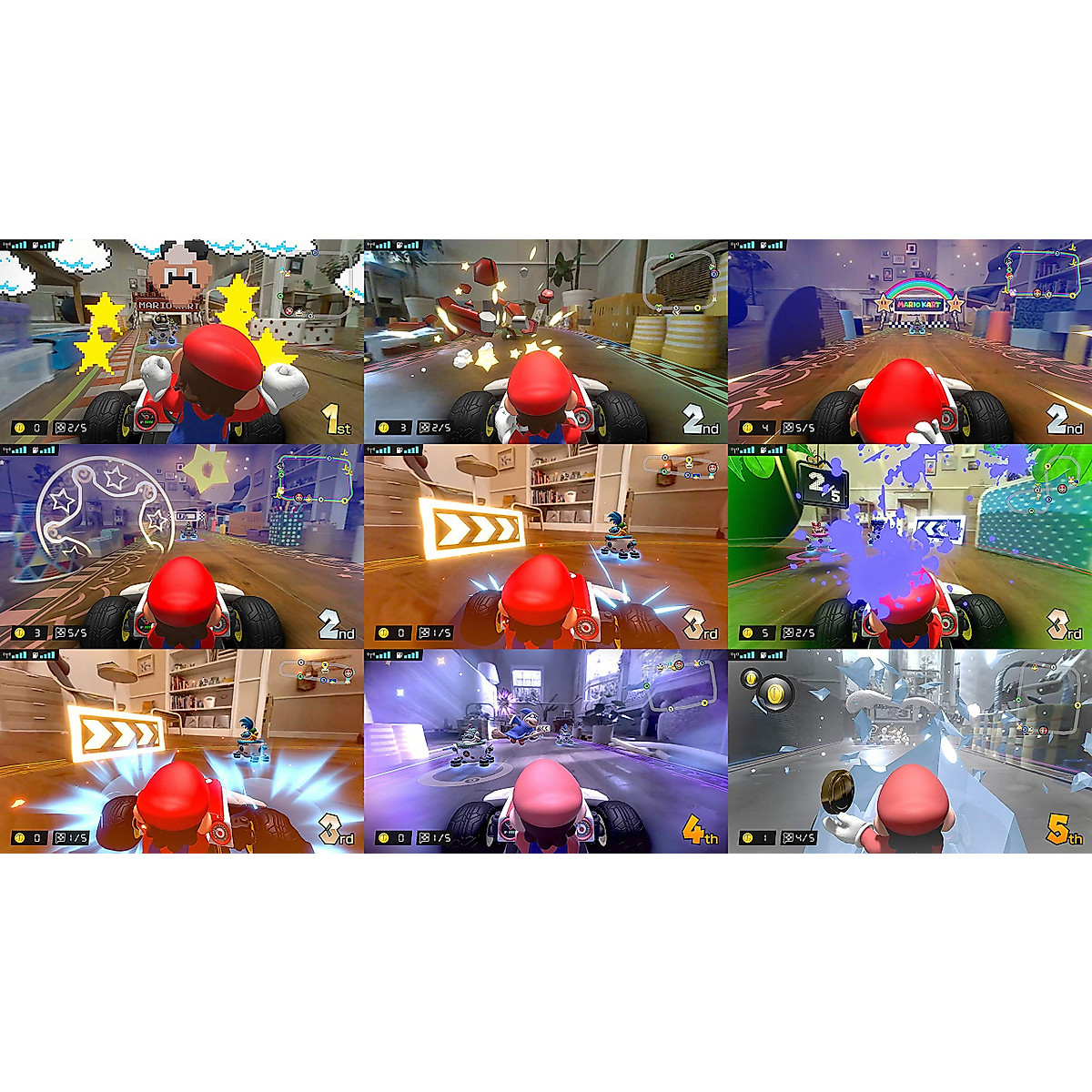 GALLIUMPI Newest Nintendo Mario Kart Live: Home Circuit - Mario Set and Luigi Set Edition - Family Holiday Gaming for Nintendo Switch or Switch Lite 10-in-1 Accessory Bundle for Nintendo Switch Lite