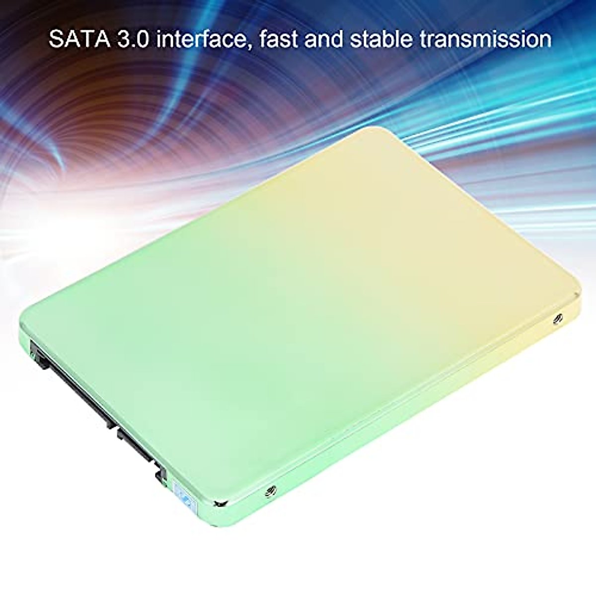 Yunir Solid State Disk, 2.5in SATA 3.0 Interface Portable SSD, High Speed SSD Storage Device with Fashionable Color Fit for Computer Desktop(60GB)