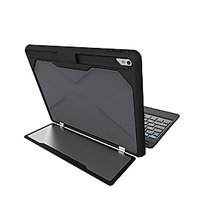 ZAGG Rugged Book Pro – Magnetic-Hinged Bluetooth Keyboard and Case for Apple iPad Pro 9.7” – Black (ID8RPK-BB0)